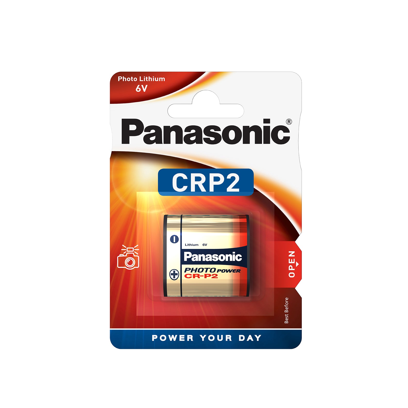 PANASONIC 6V LITHIUM CR-P2 PHOTO BATTERY | MDR Electrical Supply